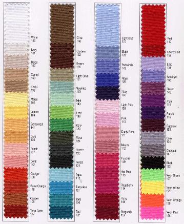 Pettit Color Chart